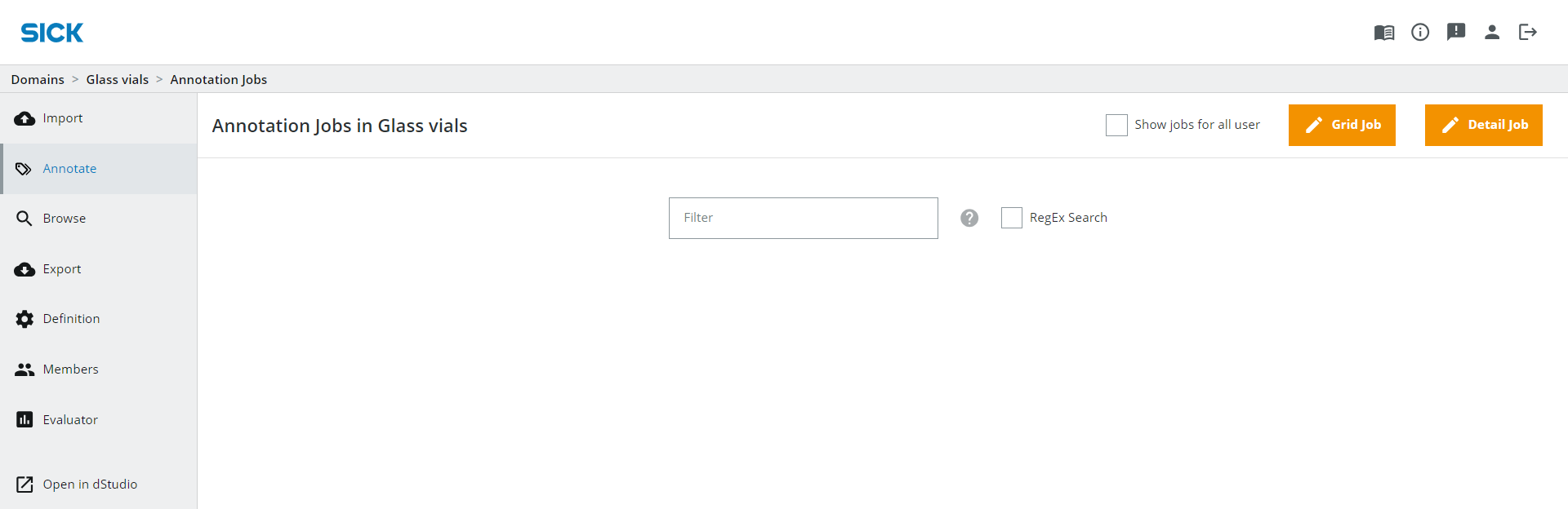 Creating An Annotation Job Dtag Dstudio Tutorial