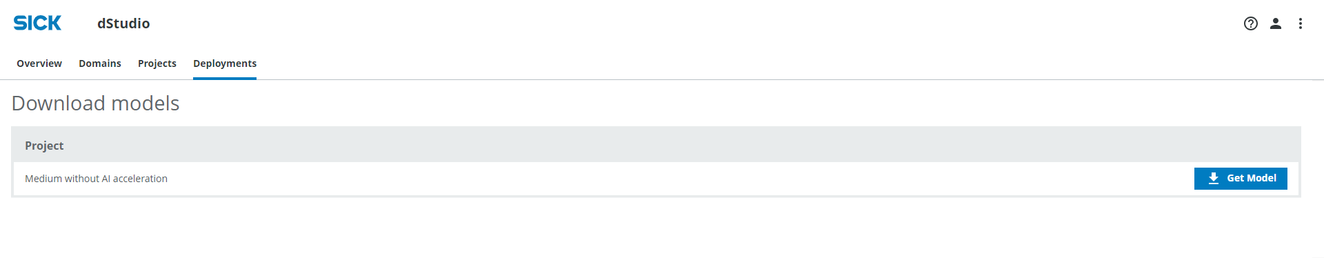 Deploying networks in SICK Nova - dStudio Tutorial